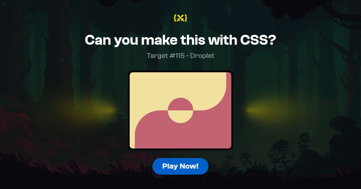 Target #115 (Droplet) - CSSBattle