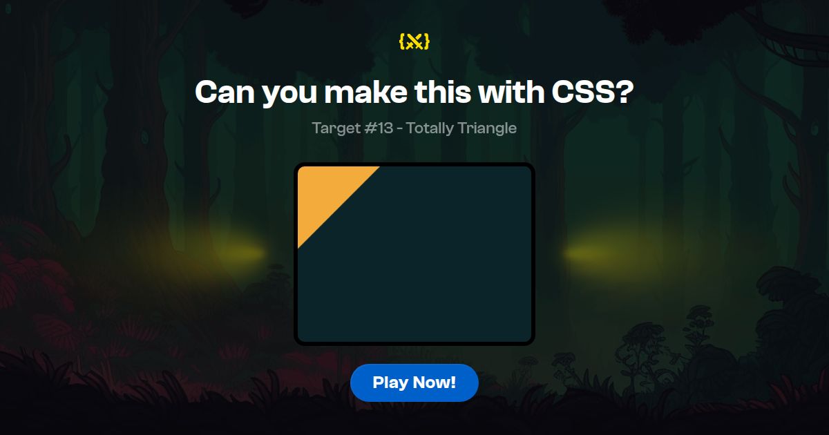 Target #13 (Totally Triangle) - CSSBattle