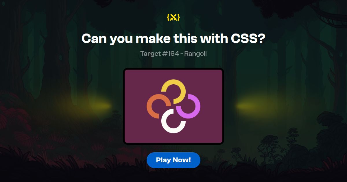 Target #164 (Rangoli) - CSSBattle