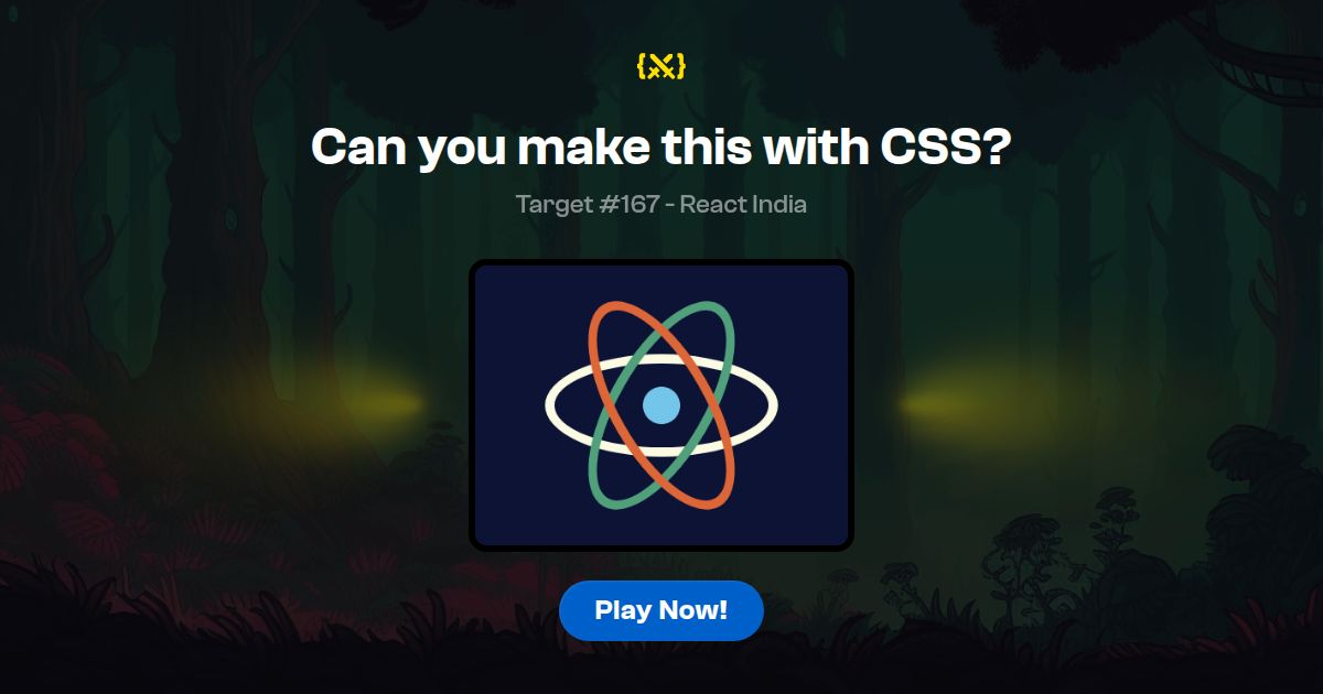 Target #167 (React India) - CSSBattle