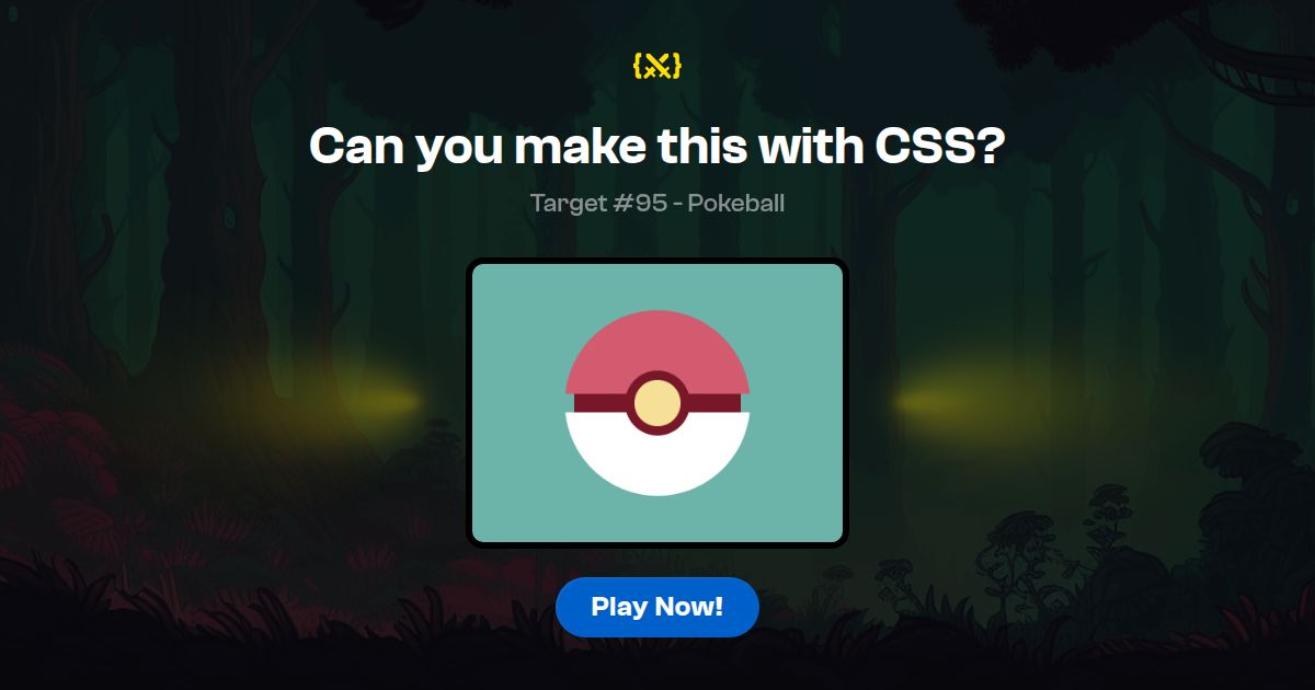 Target #95 (Pokeball) - CSSBattle